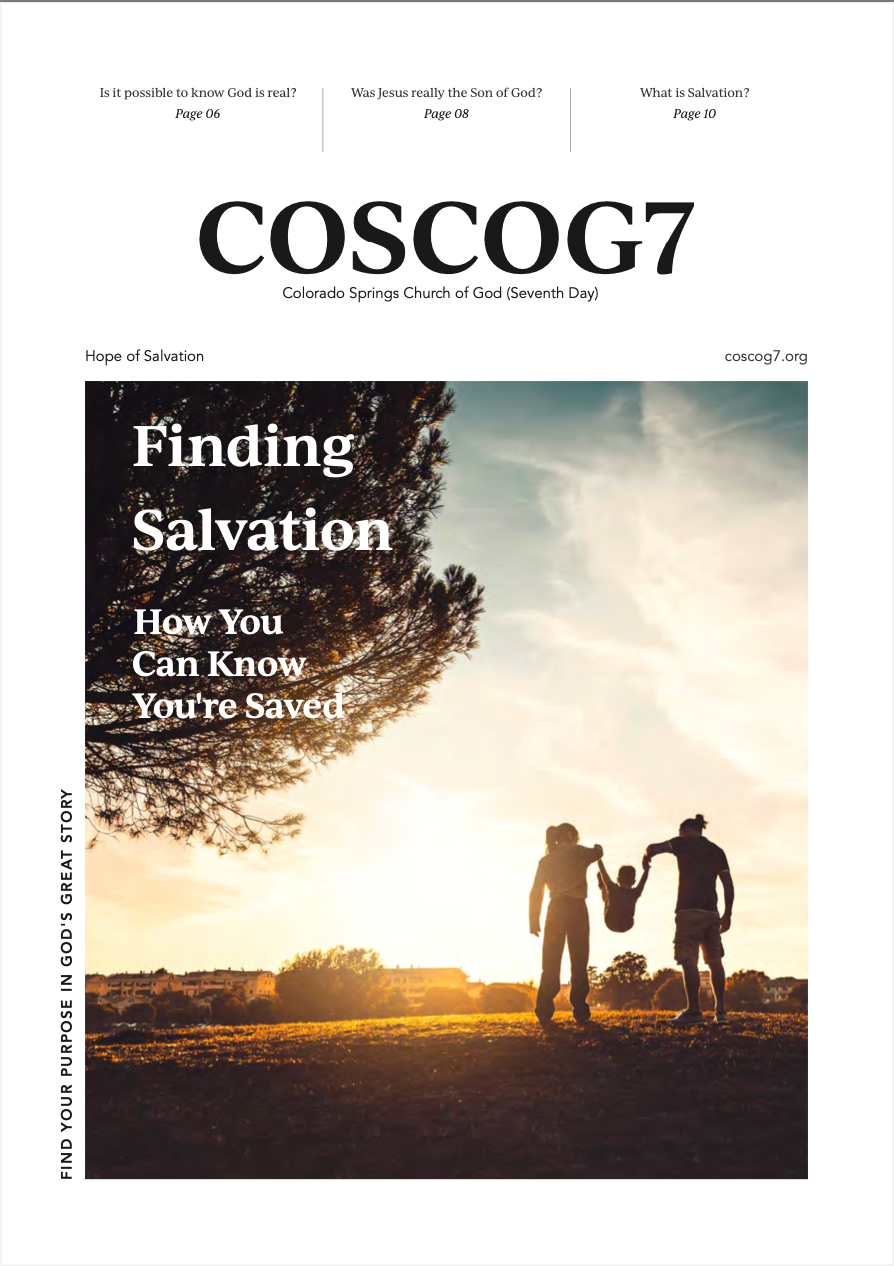 Finding Salvation - COSCOG7 - Colorado Springs Church of God 7th Day
